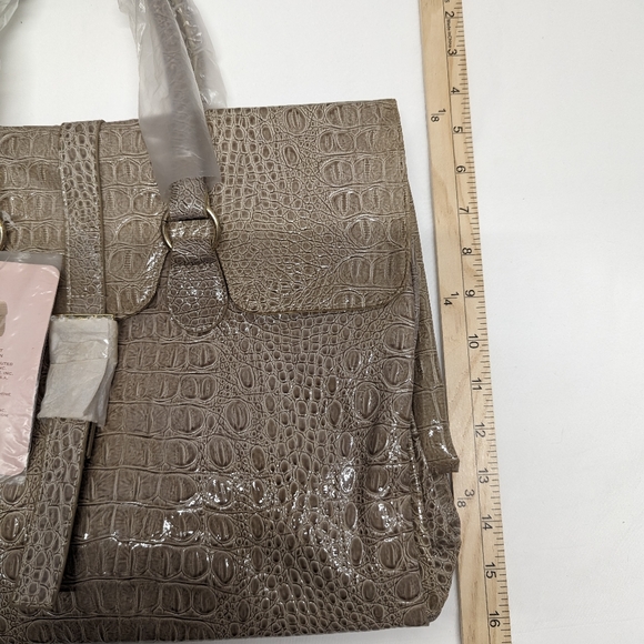 Jessica Simpson | Bags | Jessica Simpson Faux Crocodile Print Tote Bag ...